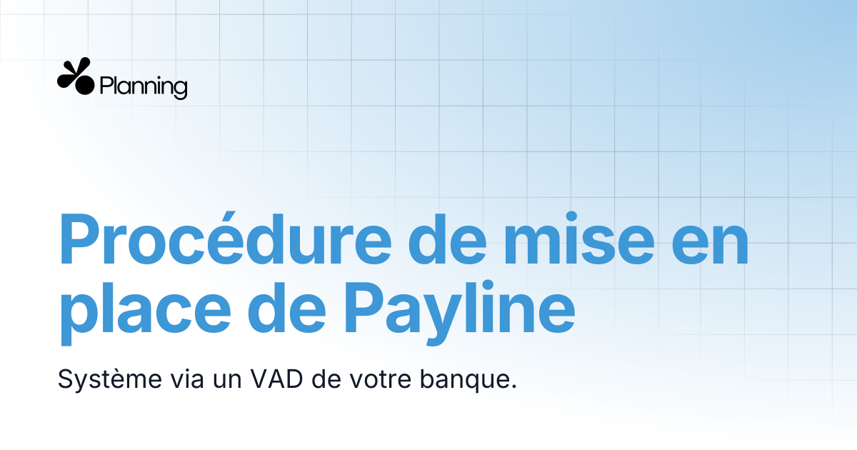 Procédure de mise en place de Payline | Yoplanning documentation